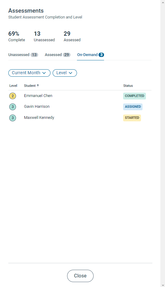 Assessment Dashboard
