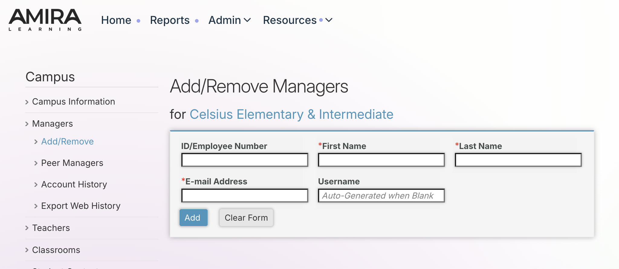 Manually Adding/Removing Educators