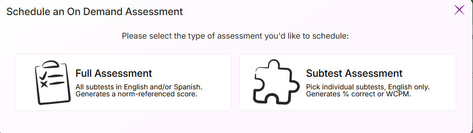 Growth Dashboard Widgets: ISIP Assess