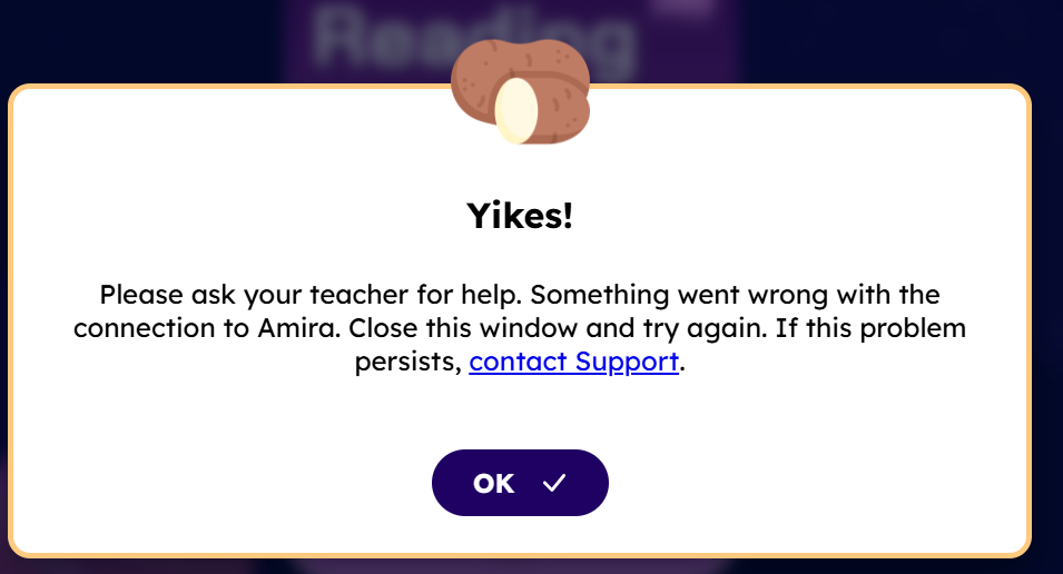 Understanding Amira Error Messages